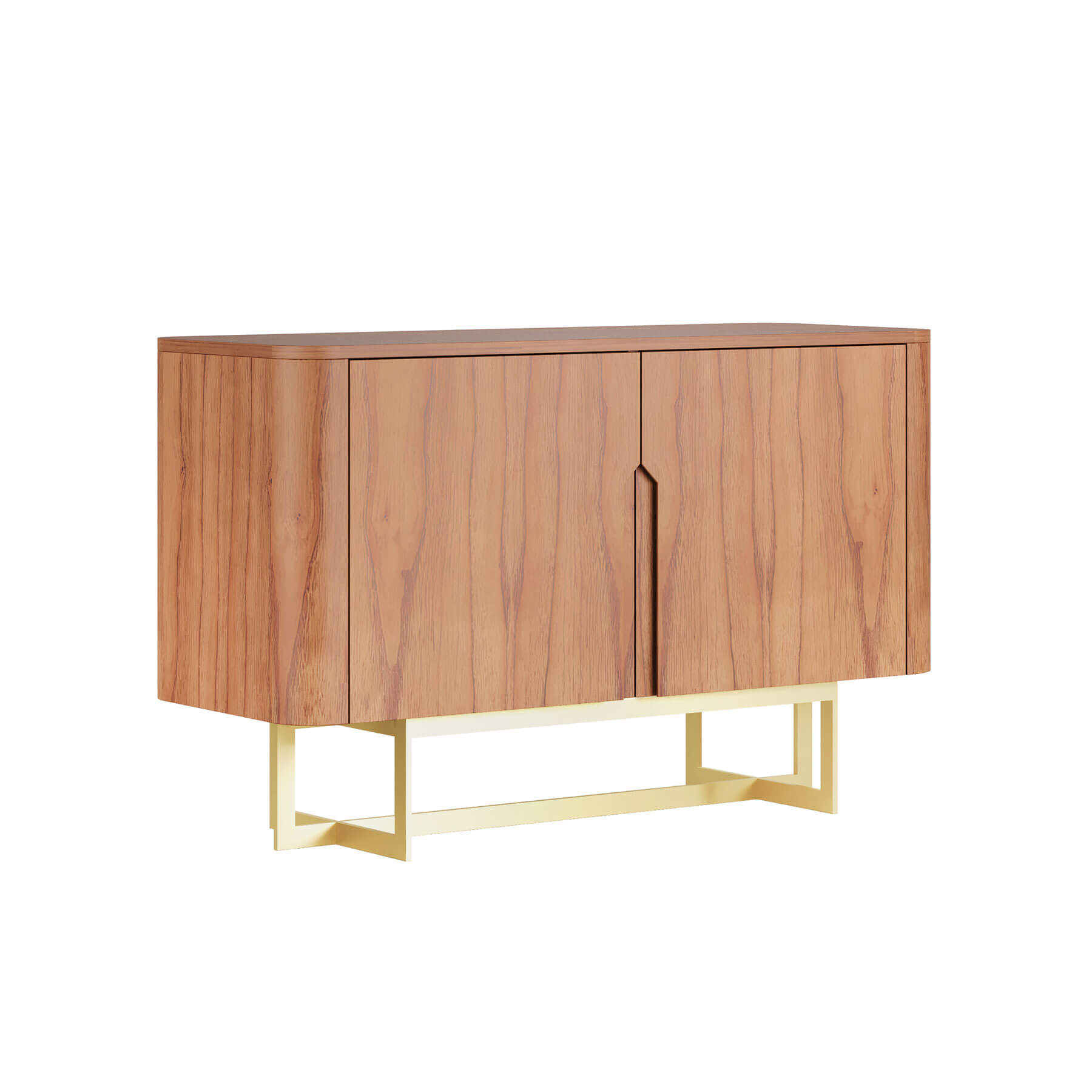 Buffet Flow 2 portas - Lâmina de Madeira | Aprimore Móveis e Decoração