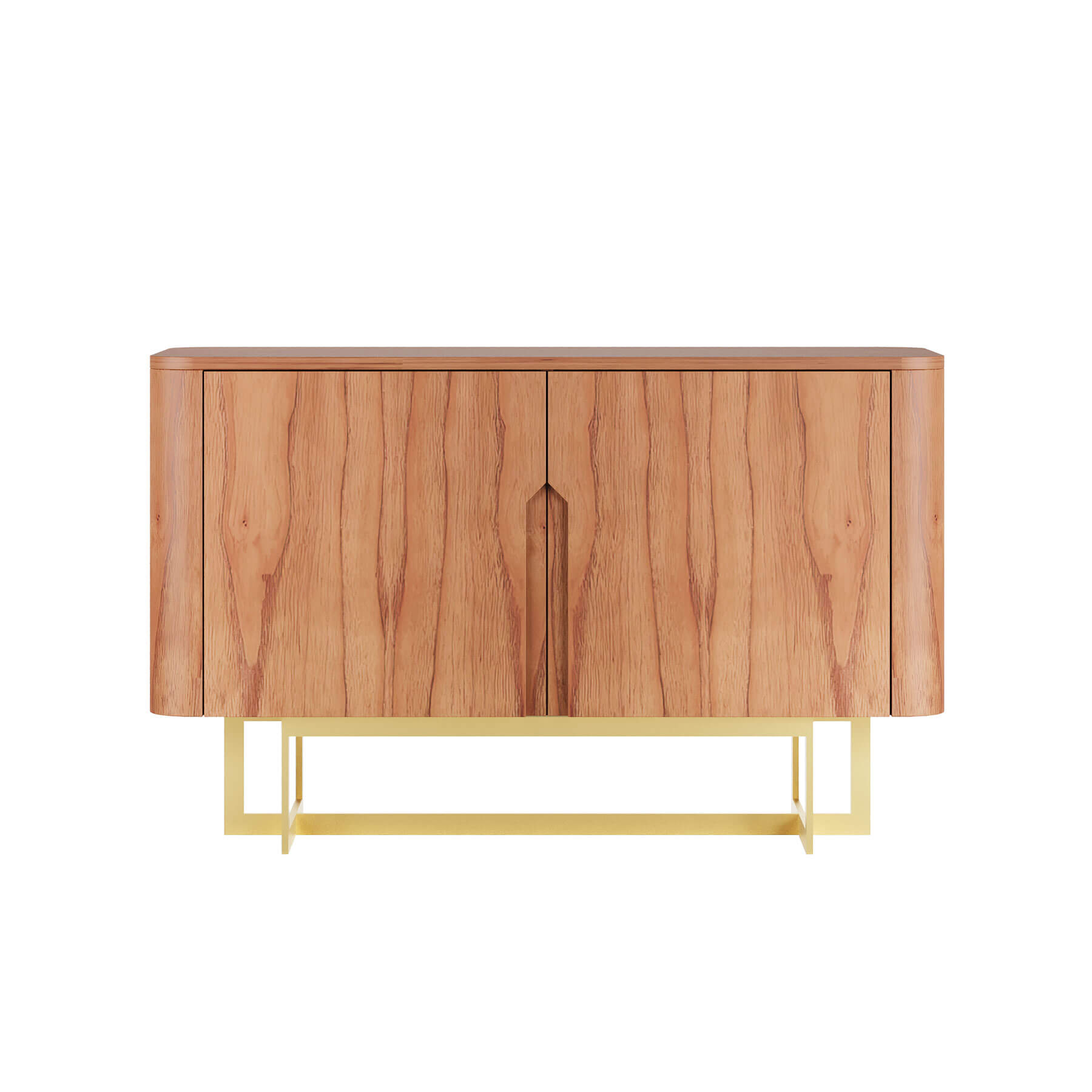 Buffet Flow 2 portas - Lâmina de Madeira | Aprimore Móveis e Decoração