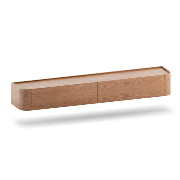 Rack Bold Suspenso Curvado - Lâmina de Madeira | Aprimore Móveis e ...